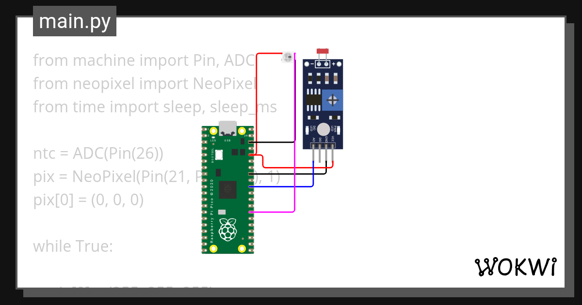 Sensor de Cor - Exercício OBR - Wokwi ESP32, STM32, Arduino Simulator