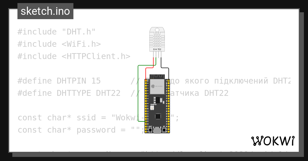 Temp Hum Device Wokwi Esp32 Stm32 Arduino Simulator