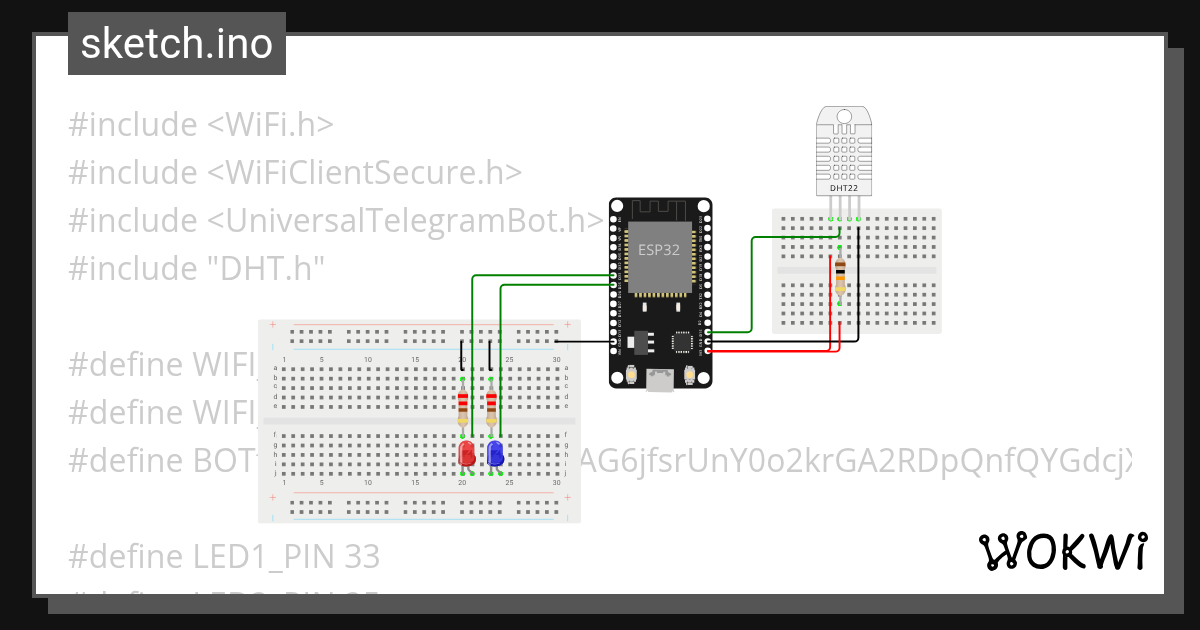 telegram - Wokwi ESP32, STM32, Arduino Simulator