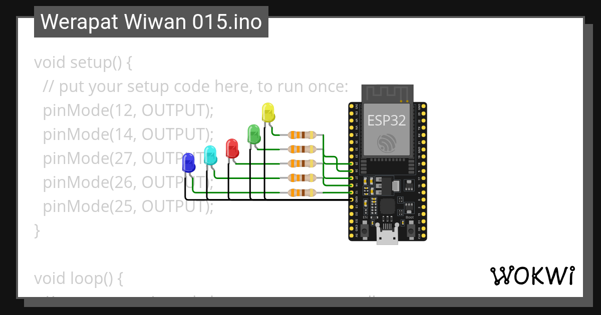 LED1 - Wokwi ESP32, STM32, Arduino Simulator