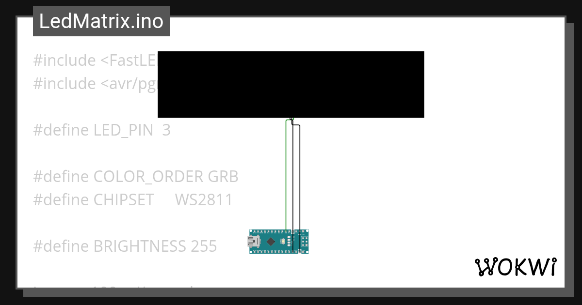Matrix animation2 by arvind general - Wokwi ESP32, STM32, Arduino Simulator