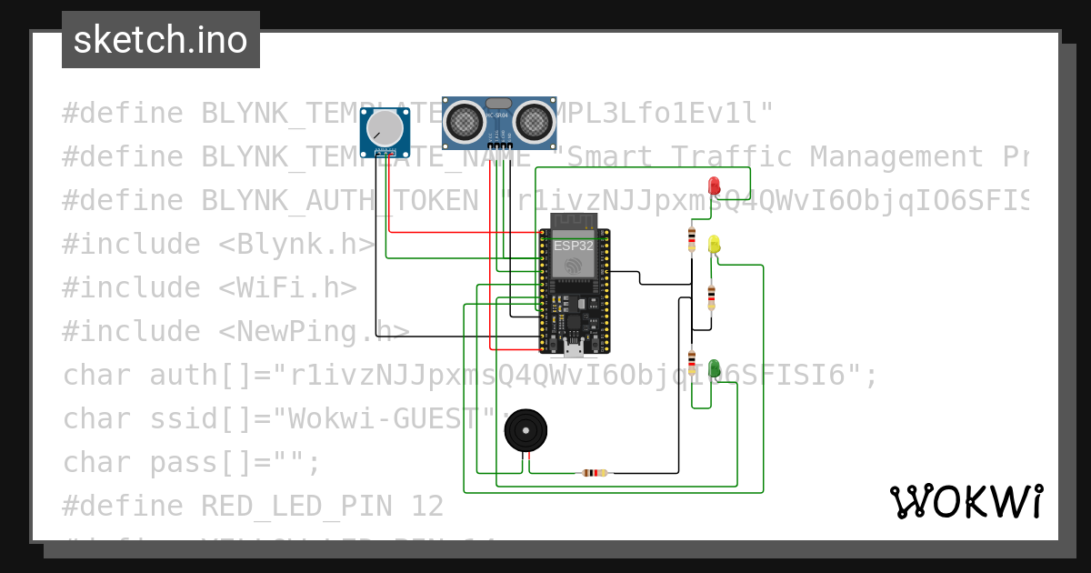 Smart Traffic Management Project Csbs Wokwi Esp32 Stm32 Arduino 8233
