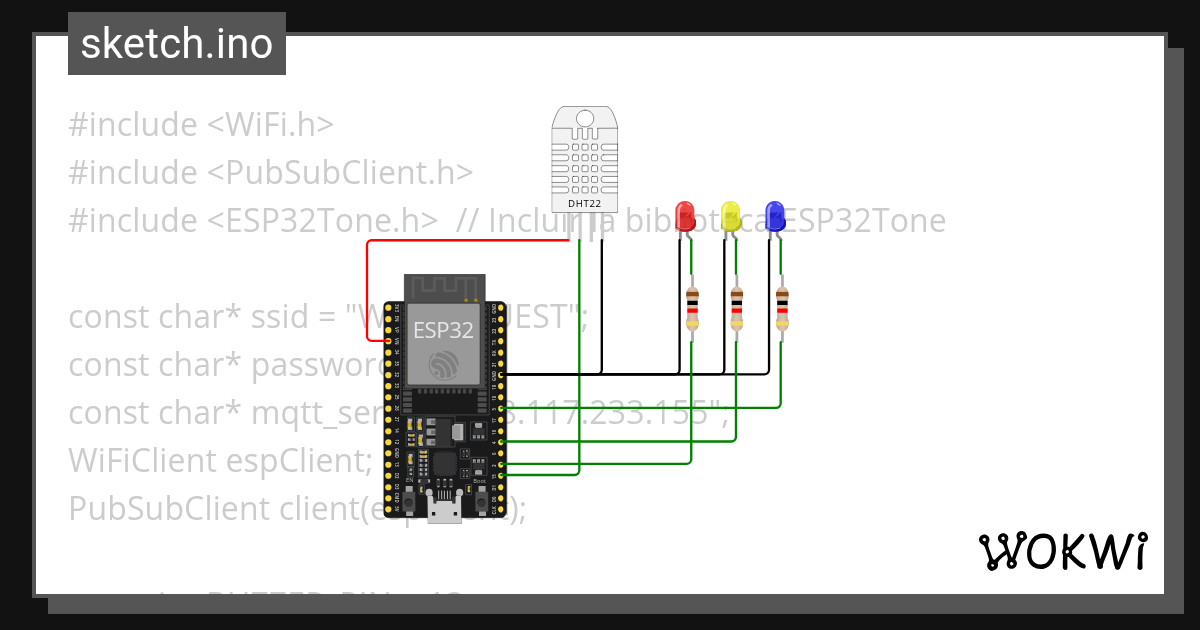 Final IoT Part 1 - Wokwi ESP32, STM32, Arduino Simulator