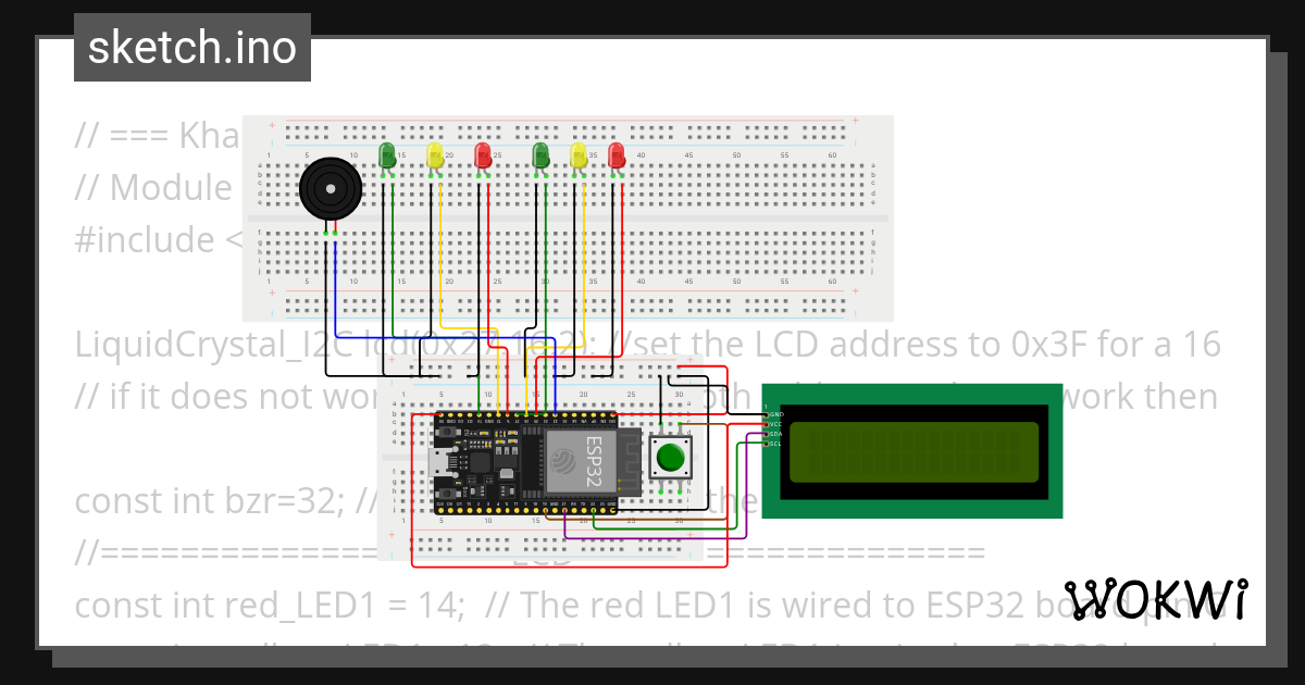Module 6 - Khala Mills - Wokwi ESP32, STM32, Arduino Simulator