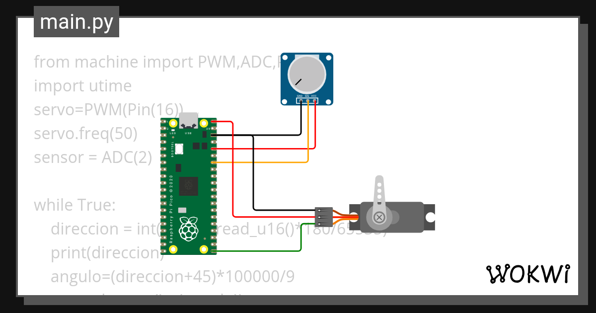 Potenciómetro Servo Wokwi Esp32 Stm32 Arduino Simulator 7870