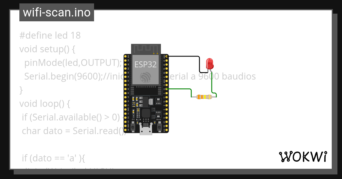encender led son SERIAL - Wokwi ESP32, STM32, Arduino Simulator encender led son SERIAL - Wokwi ESP32, STM32, Arduino Simulator