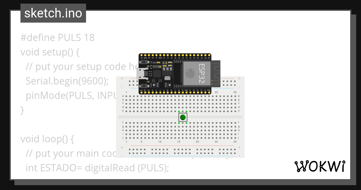 Pulsador Spt32 Wokwi Esp32 Stm32 Arduino Simulator 