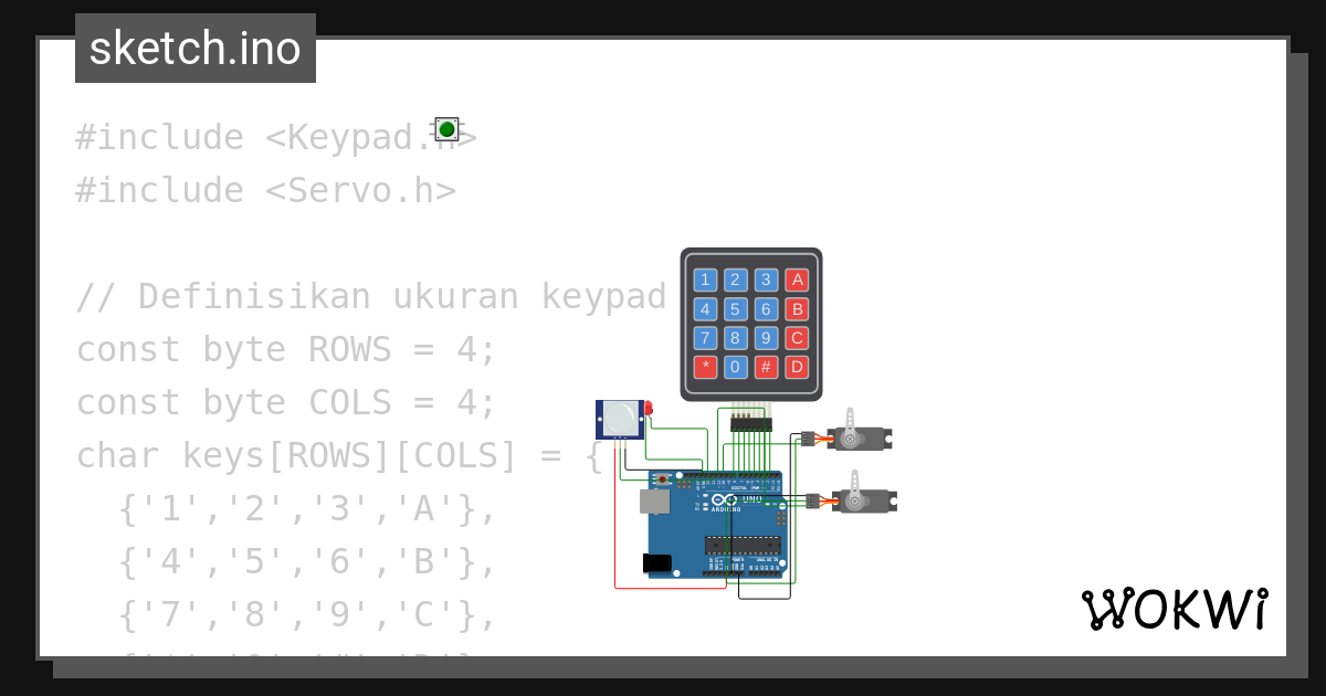 Servo With Keypad Control Copy Wokwi Esp32 Stm32 Arduino Simulator 0951