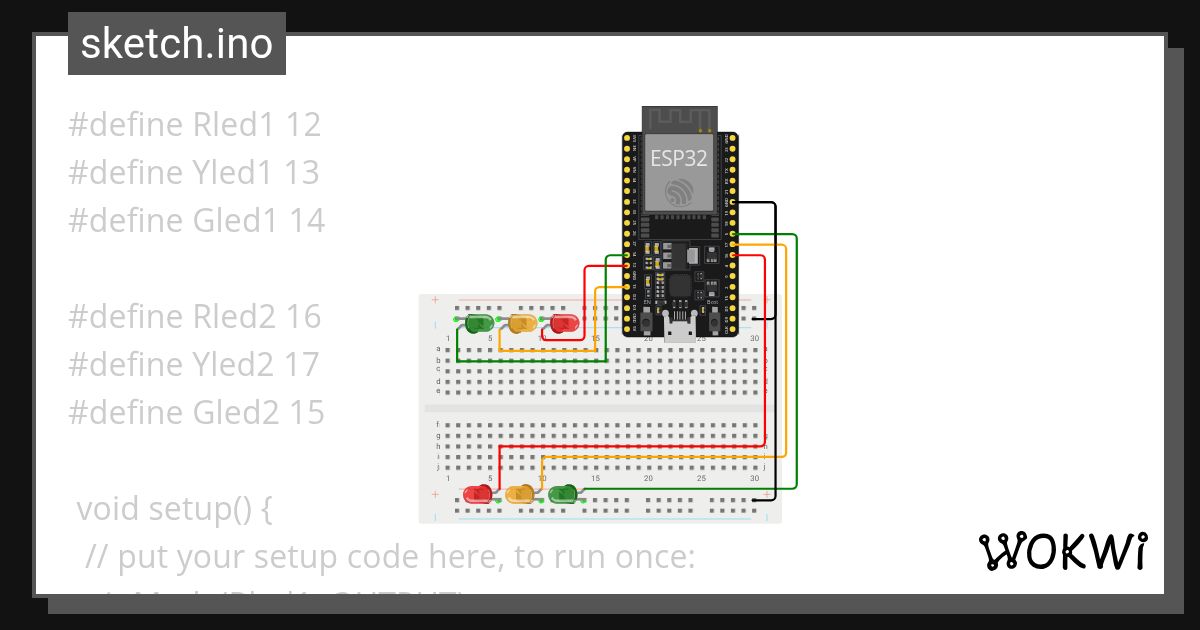 led2 - Wokwi ESP32, STM32, Arduino Simulator