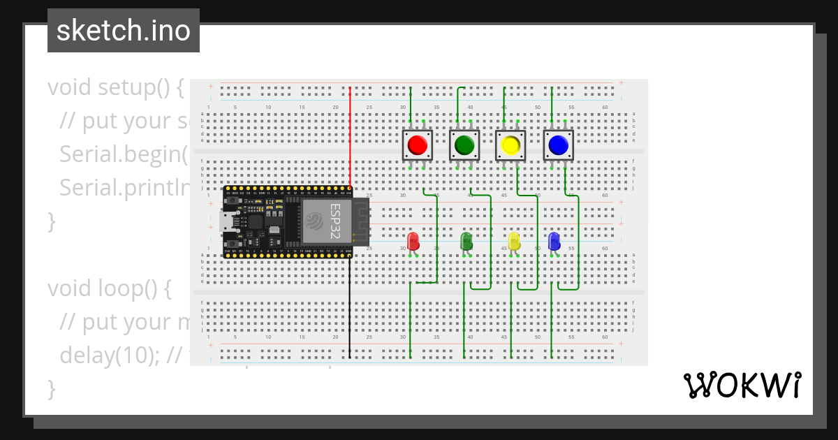 Pjt3 SW-LED - Wokwi ESP32, STM32, Arduino Simulator