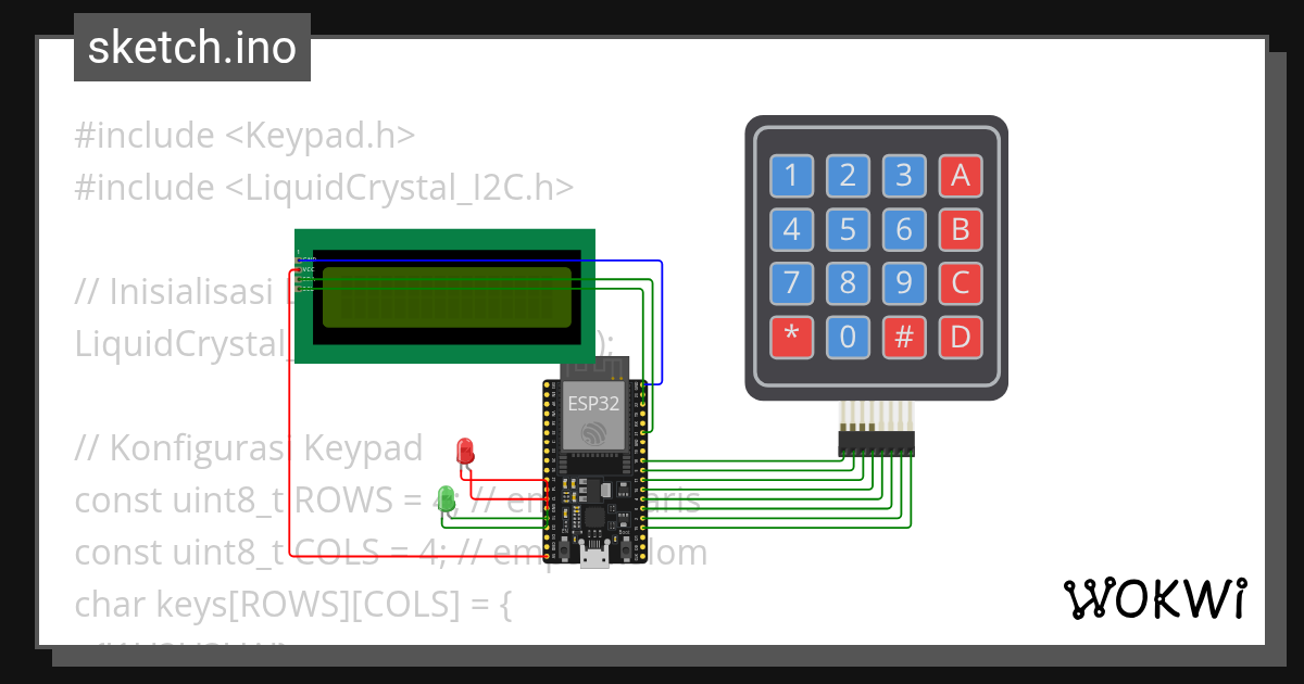 Mini Project 02 - Wokwi ESP32, STM32, Arduino Simulator
