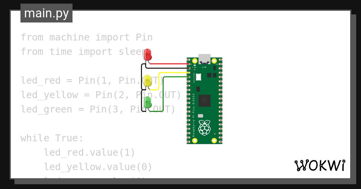 Lampu Lalu Lintas Wokwi Esp32 Stm32 Arduino Simulator 3316