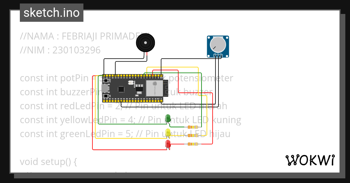 Tugas IoT Febriaji - Wokwi ESP32, STM32, Arduino Simulator