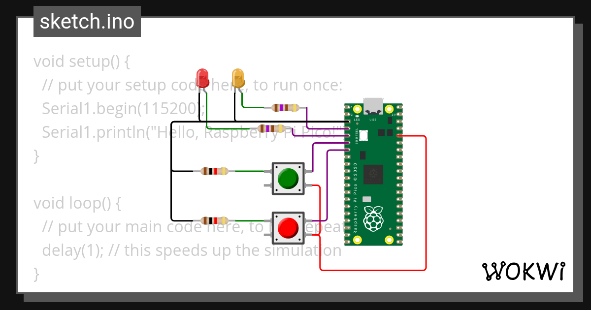 Pi Pico 3 Wokwi Esp32 Stm32 Arduino Simulator 7305