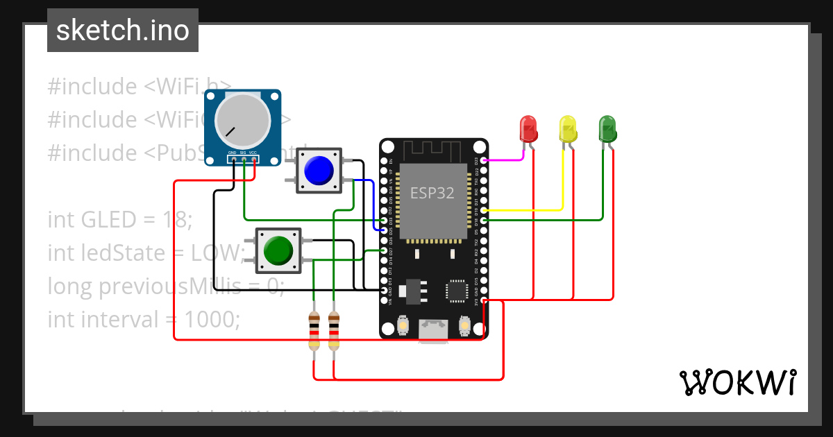 LAB 7 - Wokwi ESP32, STM32, Arduino Simulator