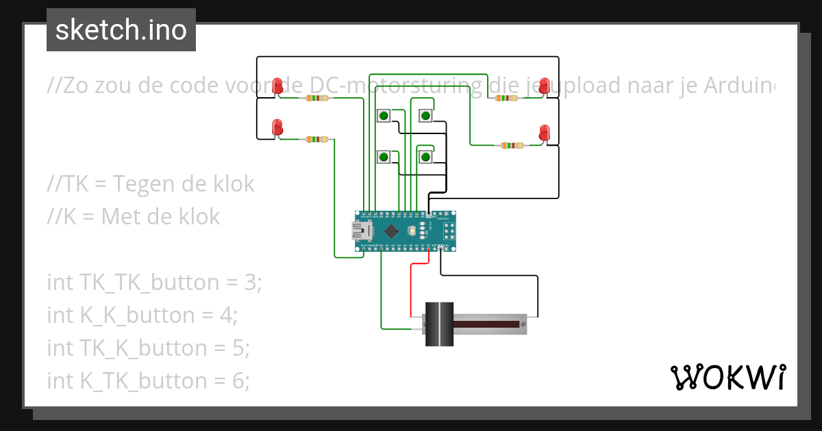 10_DC_motorsturing - Wokwi ESP32, STM32, Arduino Simulator