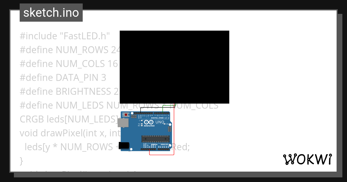 Flowing star - Wokwi ESP32, STM32, Arduino Simulator
