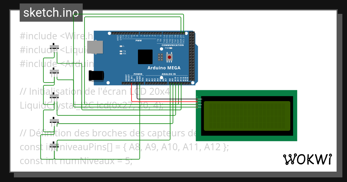Project Partie Arduino 2 - Wokwi ESP32, STM32, Arduino Simulator
