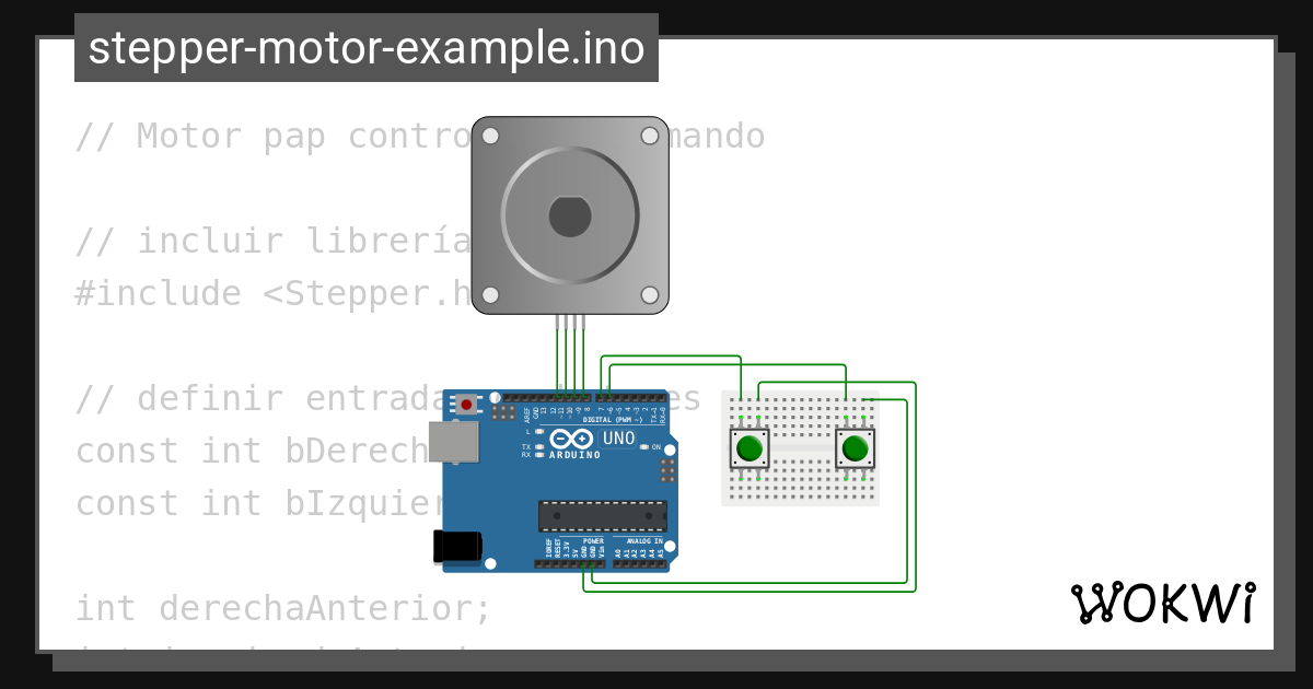 Ejemplo Motor Pap O Wokwi Esp32 Stm32 Arduino Simulator