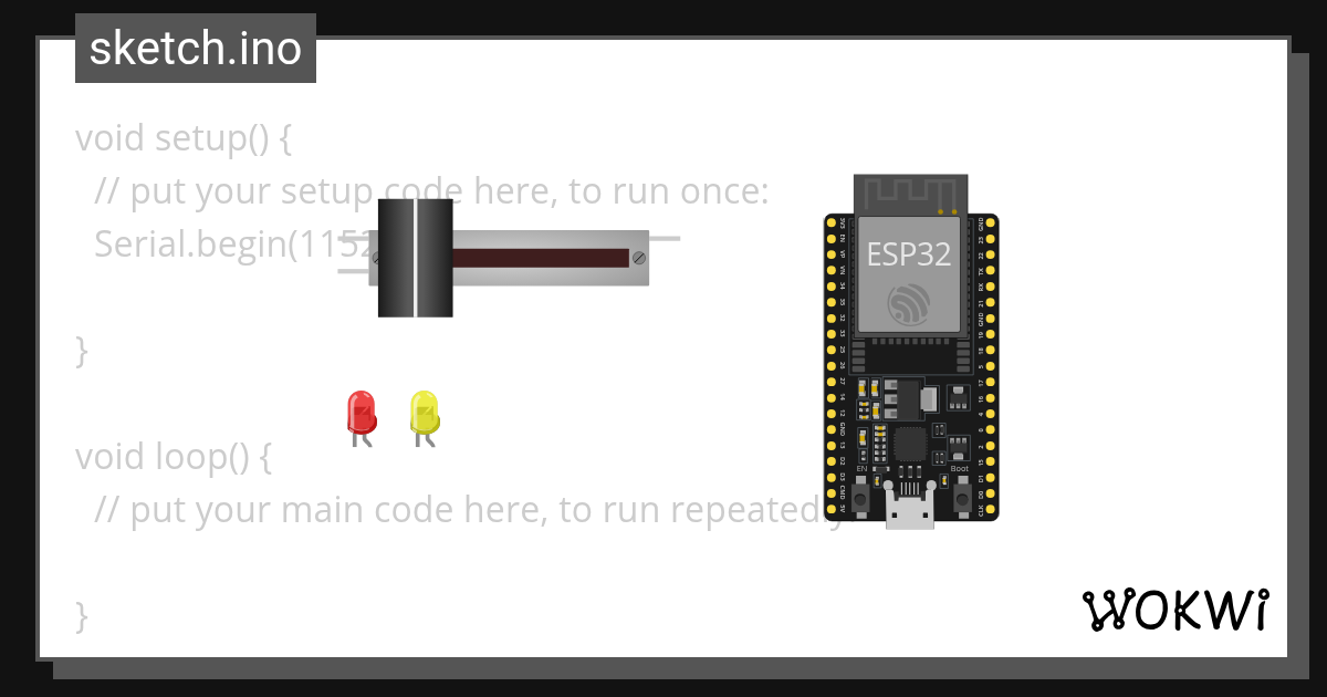 ESP 32 - Wokwi ESP32, STM32, Arduino Simulator