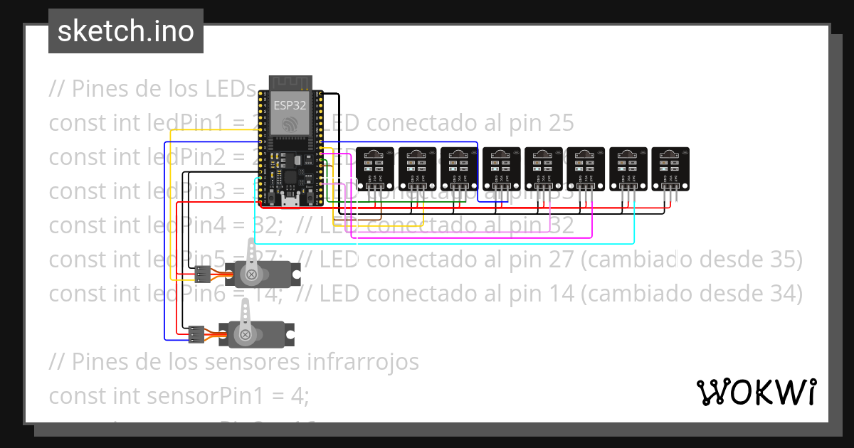 Parking - Wokwi ESP32, STM32, Arduino Simulator