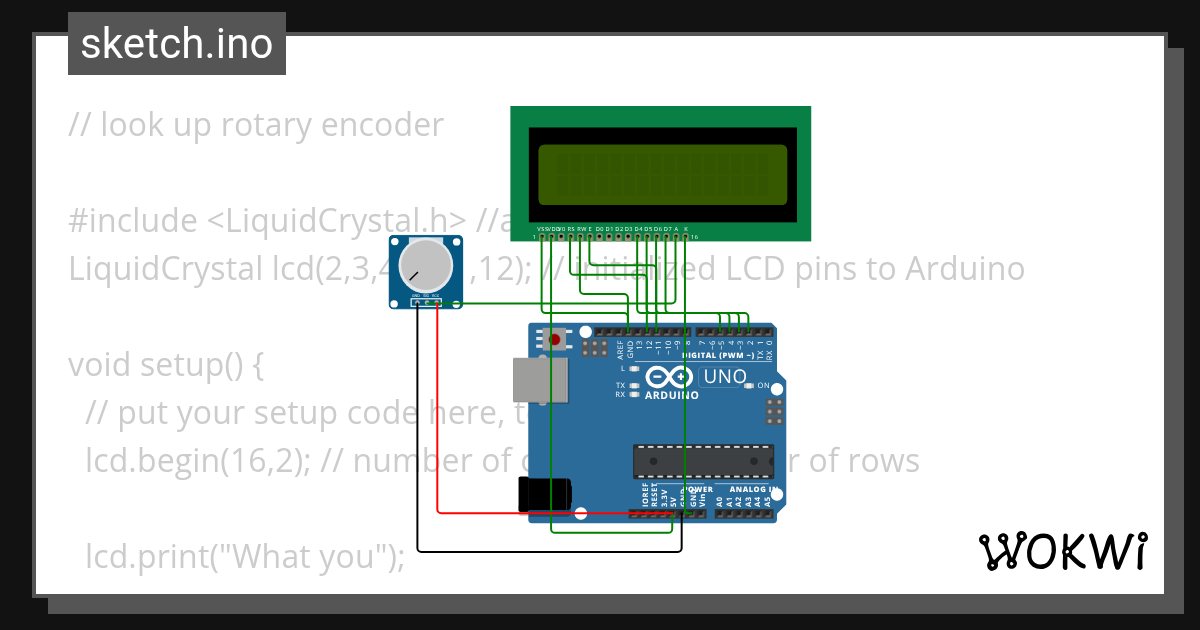 LCD Display - Wokwi ESP32, STM32, Arduino Simulator