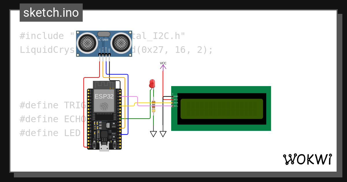 Sensor De Proximidade Wokwi Esp32 Stm32 Arduino Simulator 2936