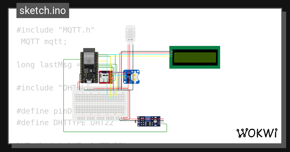 ⭐datalogger Calando Con Dht Y Mqtt Final Wokwi Esp32 Stm32 Arduino Simulator