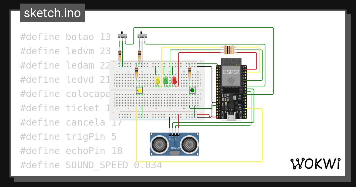 Cancela Wokwi Esp32 Stm32 Arduino Simulator