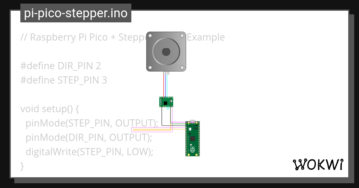 pi-pico-stepper.ino Copy - Wokwi ESP32, STM32, Arduino Simulator