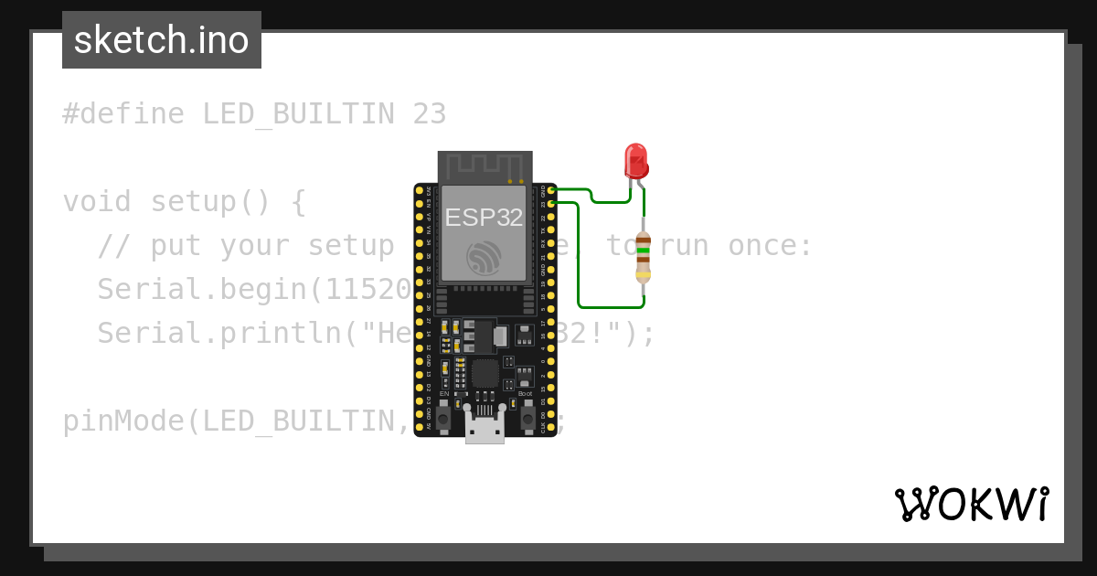 Blink Wokwi Esp32 Stm32 Arduino Simulator 1639