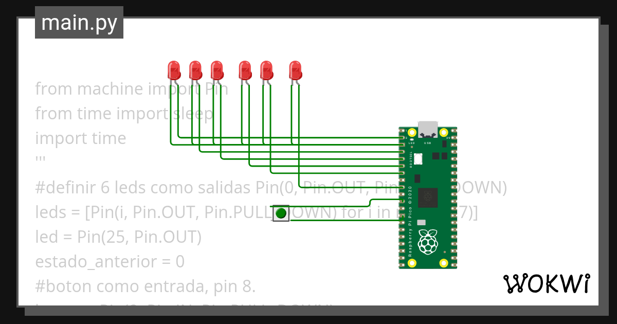 Ejercicio 1 Wokwi Esp32 Stm32 Arduino Simulator 1984