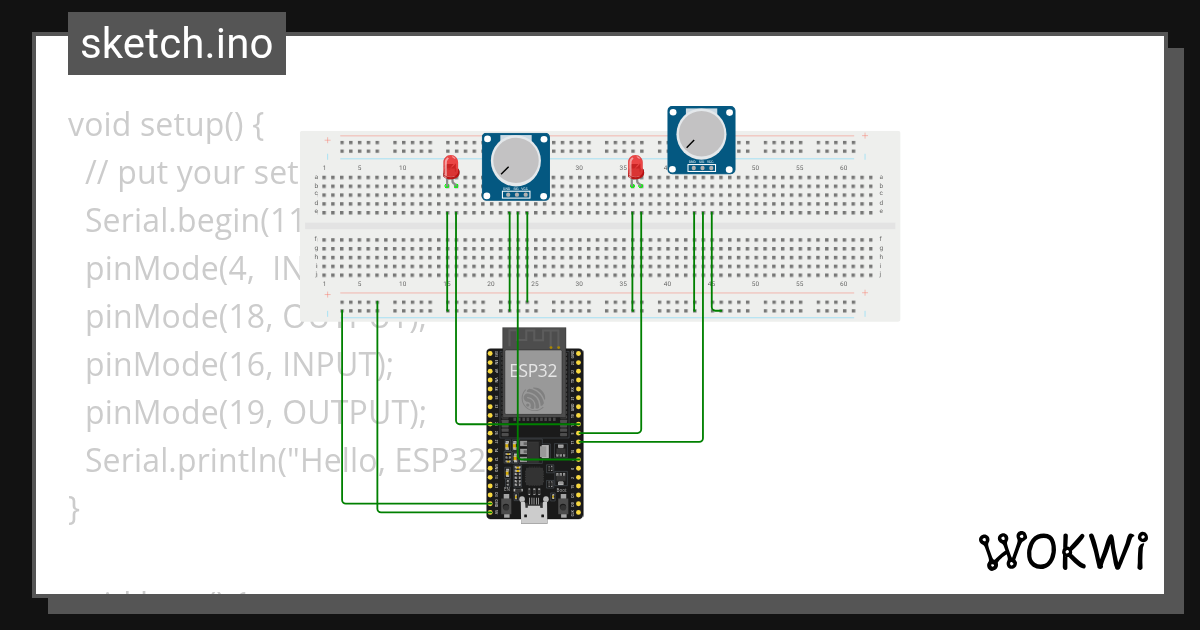 LAB 2 - Wokwi ESP32, STM32, Arduino Simulator