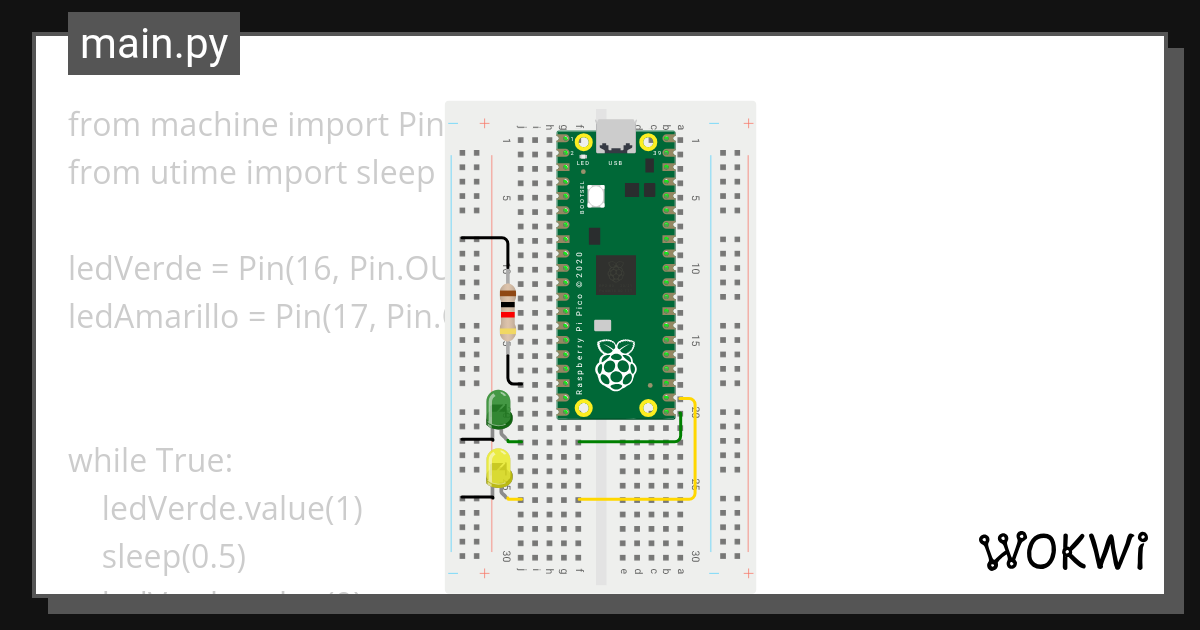 Dos Leds 2 Wokwi Esp32 Stm32 Arduino Simulator