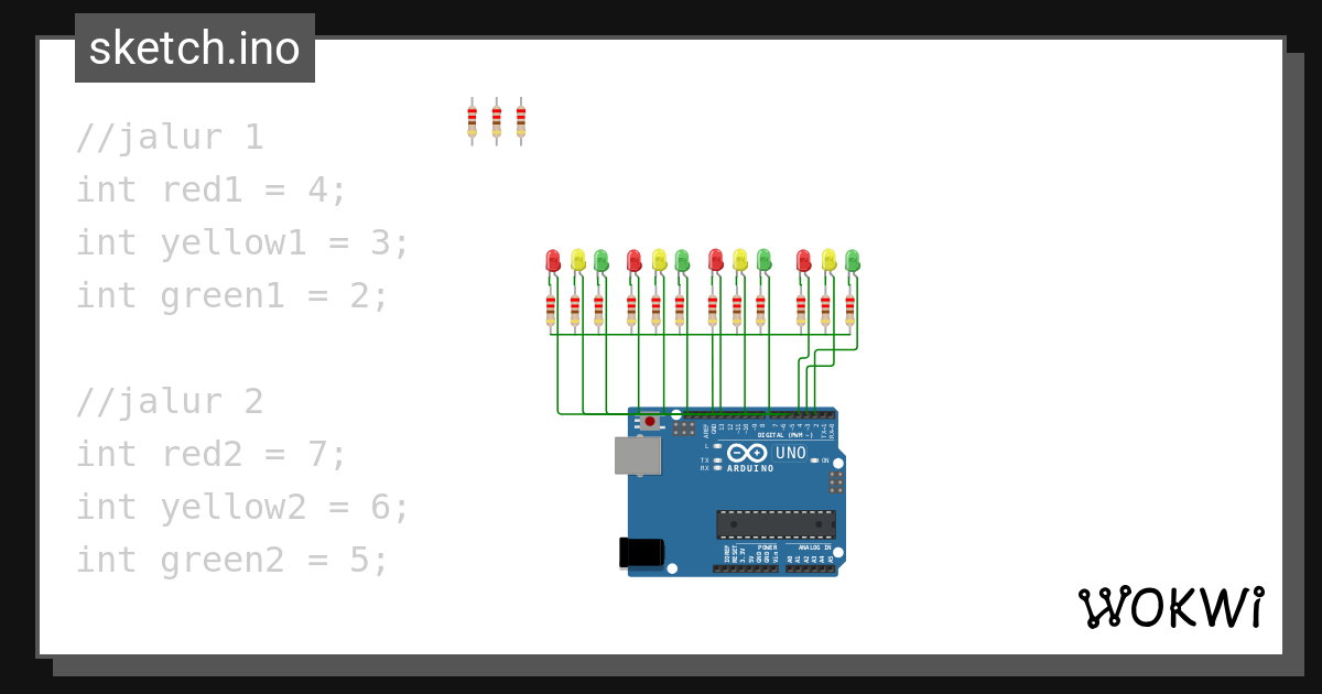 Trafficlight 4 Way Copy Wokwi Esp32 Stm32 Arduino Simulator