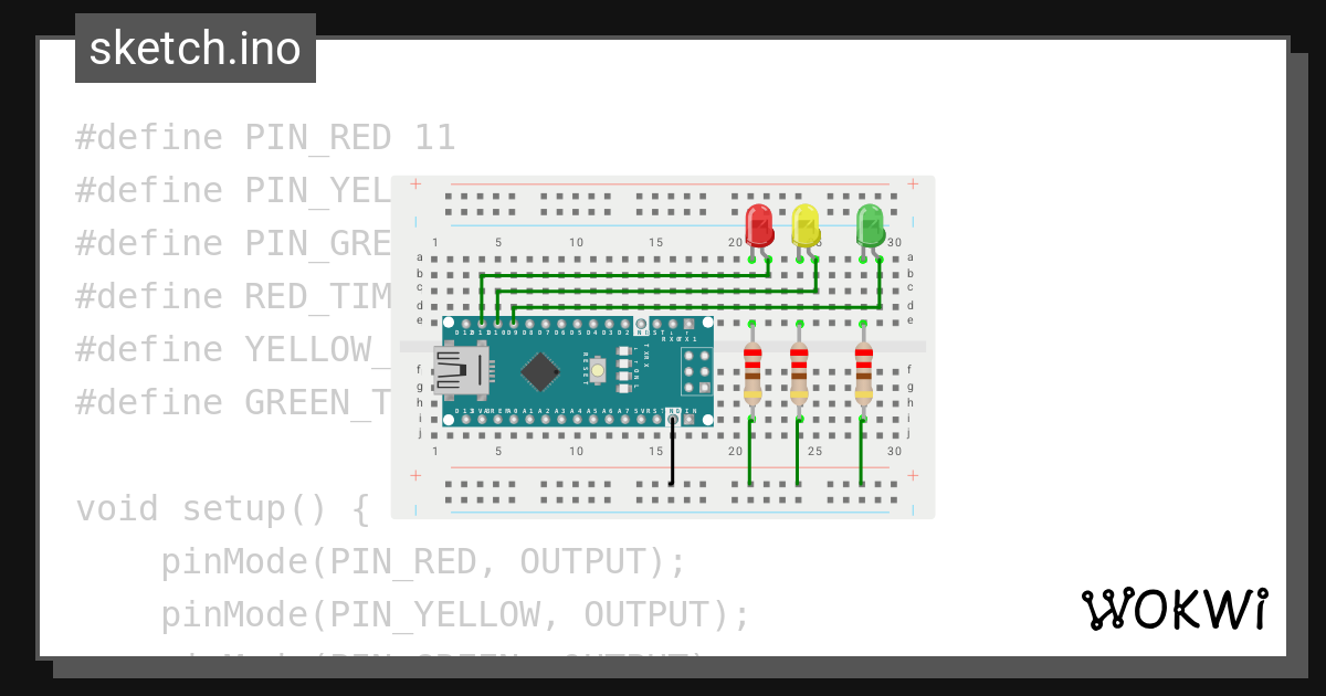 Traffic Light Without Relay Wokwi Esp32 Stm32 Arduino Simulator 5906