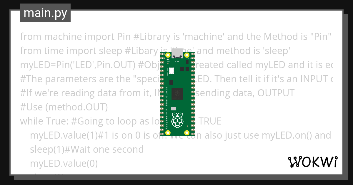 Raspberry Pi Pico W - Wokwi ESP32, STM32, Arduino Simulator