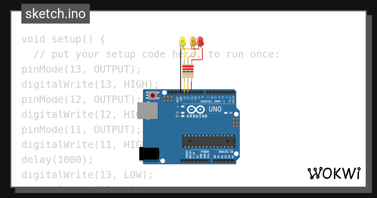 ข้อ 1 Arduino ไฟ Led 1 หลอด เรียนรู้การควบคุม Led ด้วย Arduino Wokwi Esp32 Stm32 Arduino 7610