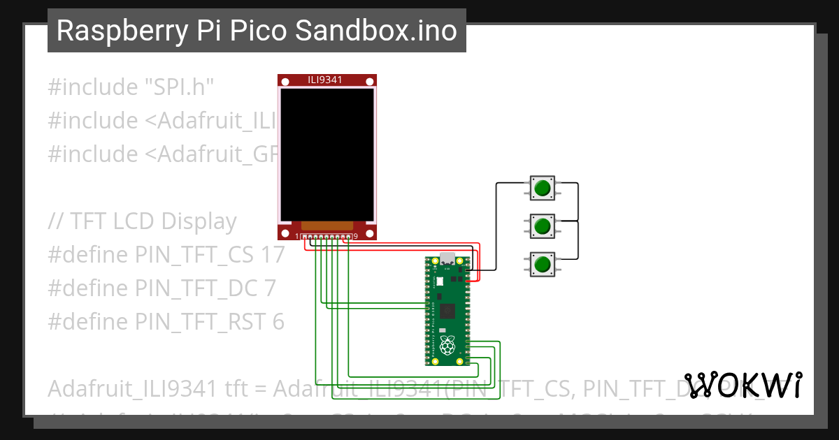 Raspberry Pi Pico Sandbox.ino Copy - Wokwi ESP32, STM32, Arduino Simulator