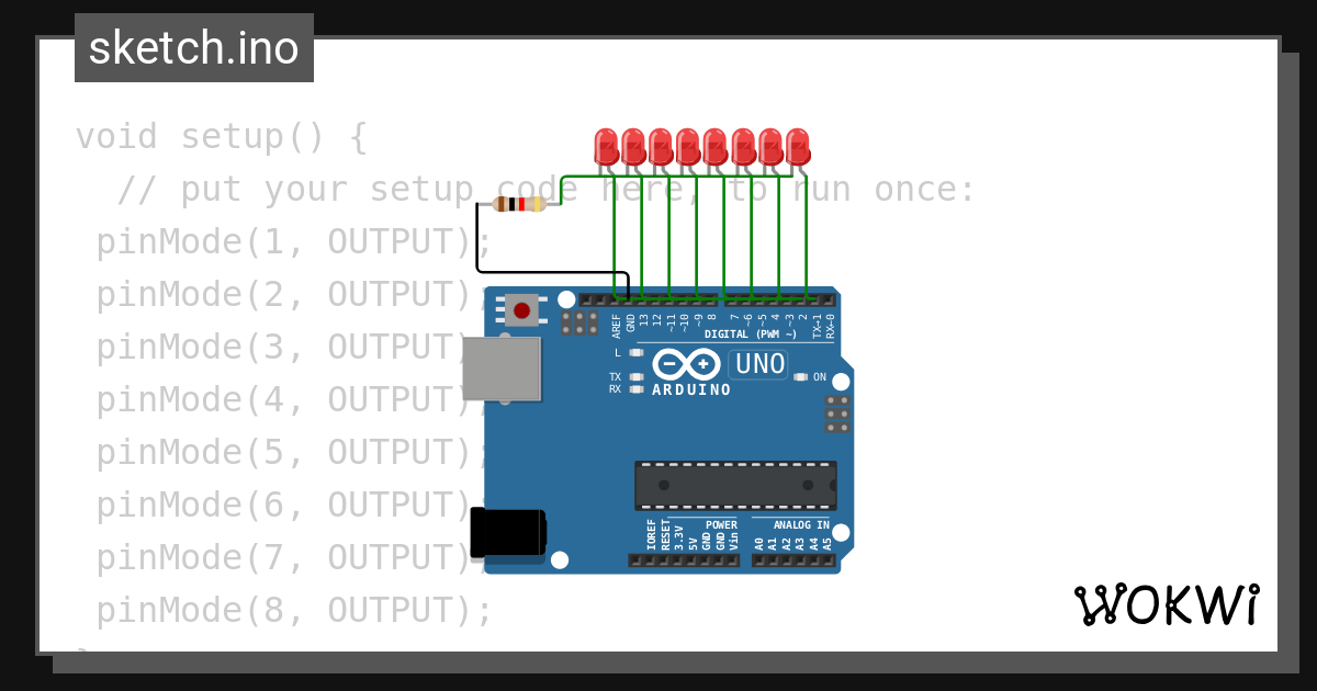 Ledlight Wokwi Esp32 Stm32 Arduino Simulator 6282