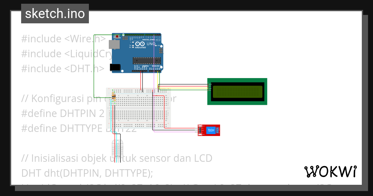 Sensor Kelembaban - Wokwi ESP32, STM32, Arduino Simulator