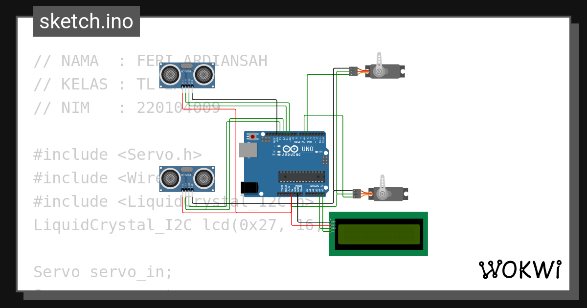 Feri Ardiansah Parkiran Wokwi Esp32 Stm32 Arduino Simulator