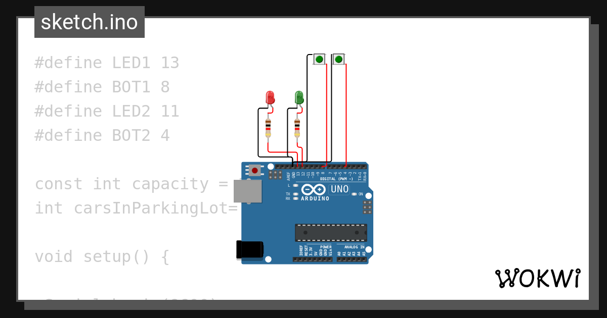 Estacionamento Wokwi Esp32 Stm32 Arduino Simulator 2501