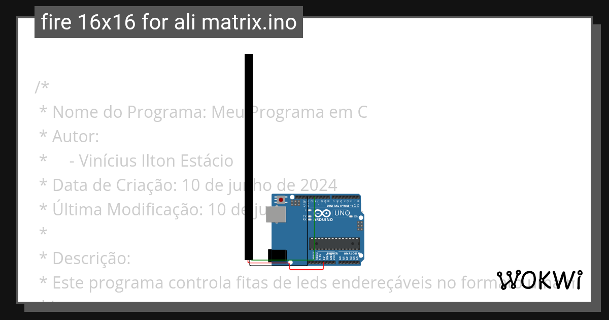 Projeto_matriz_facil - Wokwi ESP32, STM32, Arduino Simulator