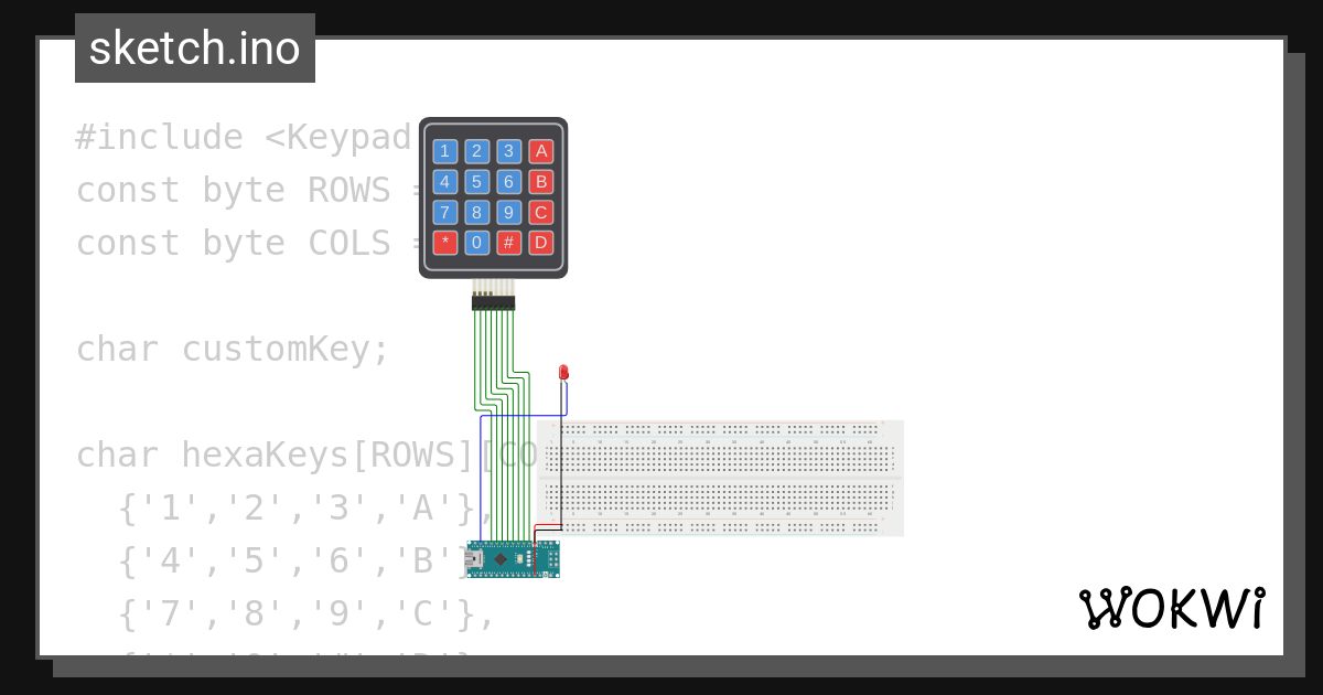 Numpad Testing Wokwi Esp32 Stm32 Arduino Simulator