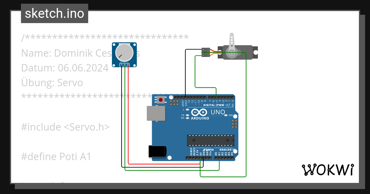 Servo - Wokwi ESP32, STM32, Arduino Simulator