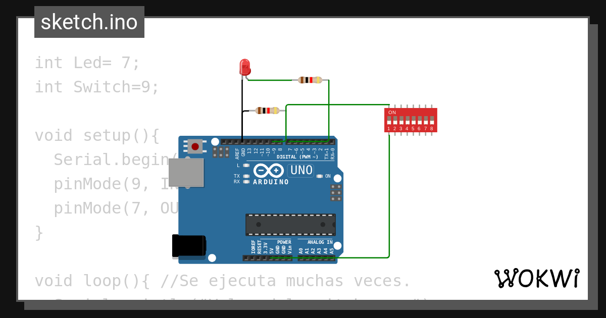 Leer Un Switch Wokwi Esp32 Stm32 Arduino Simulator