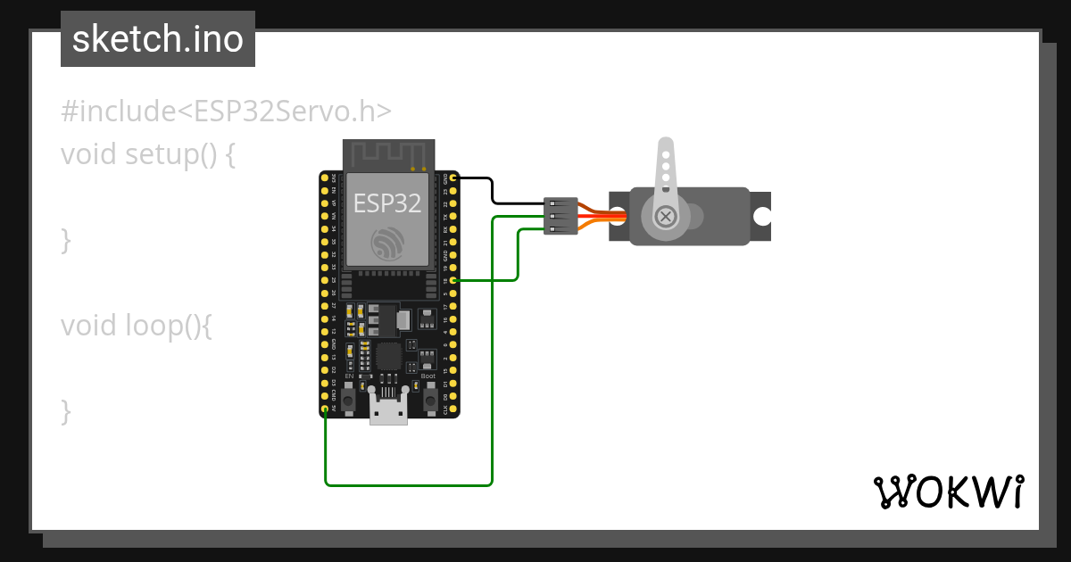 Esp32 Wrom Servo Wokwi Esp32 Stm32 Arduino Simulator