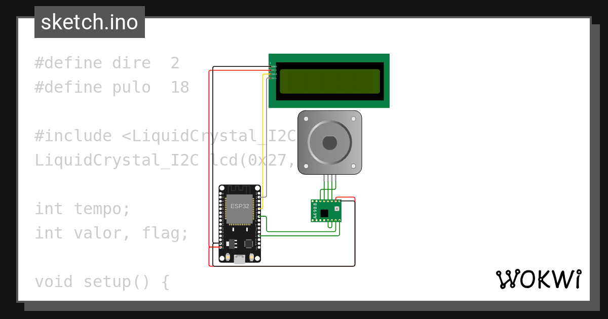 Esp32 Lcd16x2 I2c Bistep Wokwi Esp32 Stm32 Arduino Simulator 0370