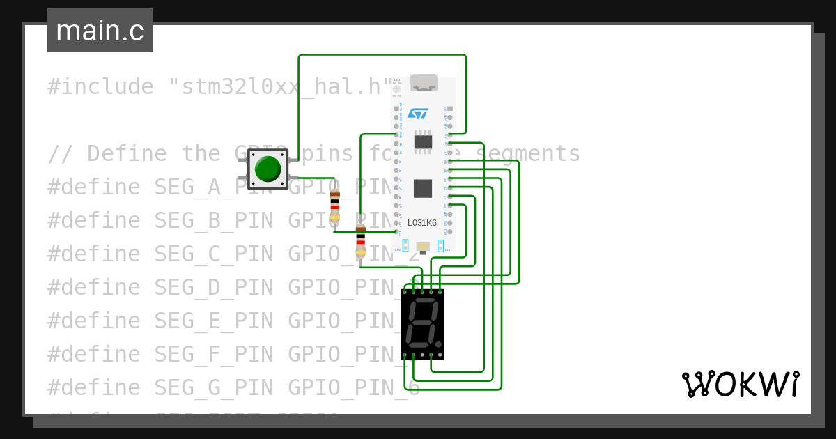 Stm32 Nucleo L031 Hal 7seg Button Copy Wokwi Esp32 Stm32 Arduino Simulator 9361